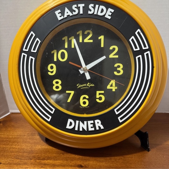 East Side | Wall Decor | Vtg Street Kids East Side Diner Yellow Plastic ...
